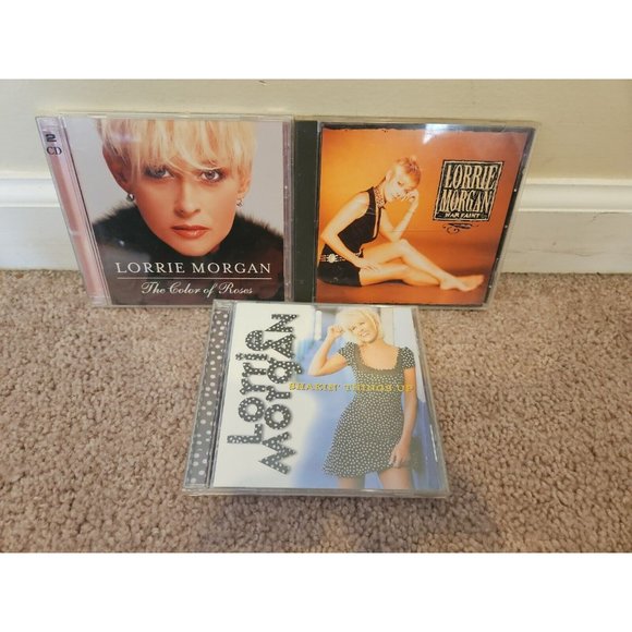 Media | Lot Of 3 Lorrie Morgan Cds Color Of Roses 2 Cds War Paint ...